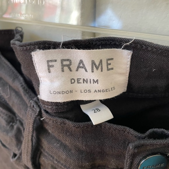 Frame Denim | Jeans | Frame Denim Black Jeans | Poshmark